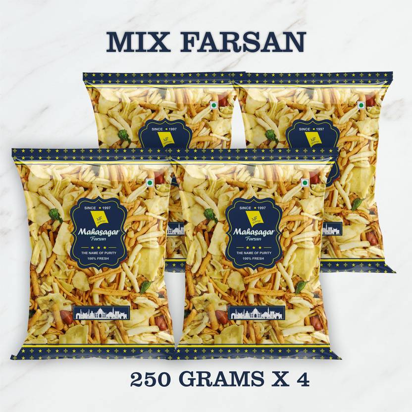 Mahasagar Mix Farsan - Pack of 4 X 250grams - 1Kg| Misal Pav Farsan ...