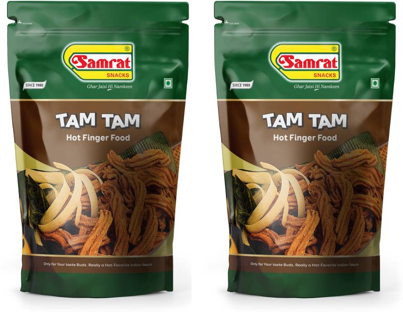 SAMRAT TAM TAM Spicy, Sweet & Sour|Ghar Jaisi Hi Namkeen|PACK OF 2|2X400G| Price in India - Buy ...