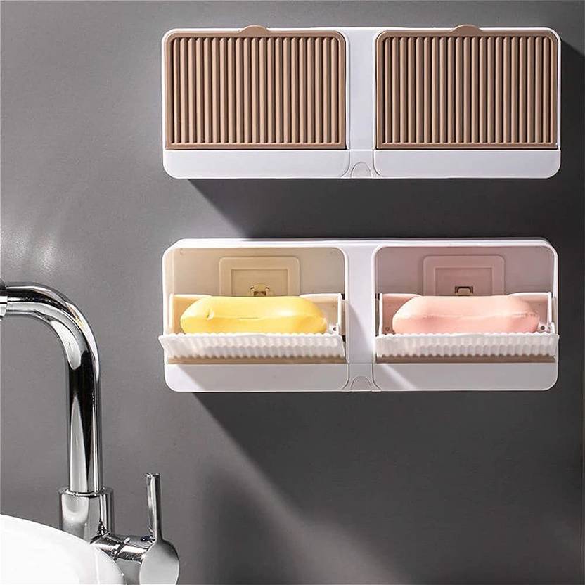 cassava Wall Mounted Soap Box with Lid – Double Grids Soap Price in ...