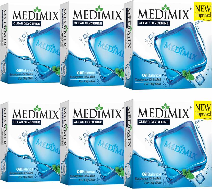 MEDIMIX Clear Glycerine - Oil Balance Soap for Oily Skin | Each 100g ...