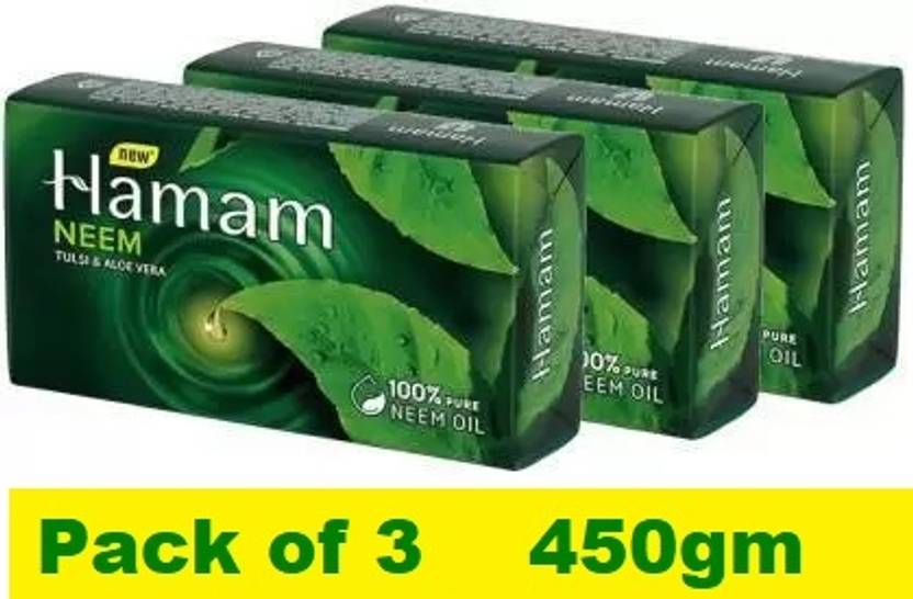 HAMAM Neem Aloe Vera & Tulsi Soap ^^ (Pack of 3) - Price in India, Buy ...