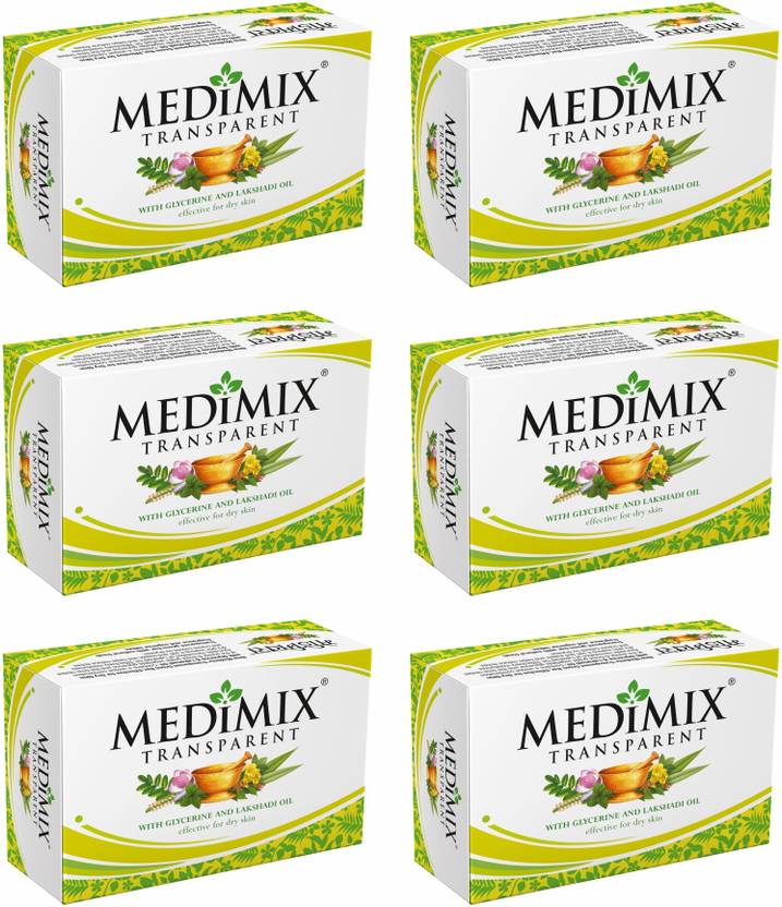 MEDIMIX Transparent Soap | Pack of 6 | Each 125g | - Price in India ...