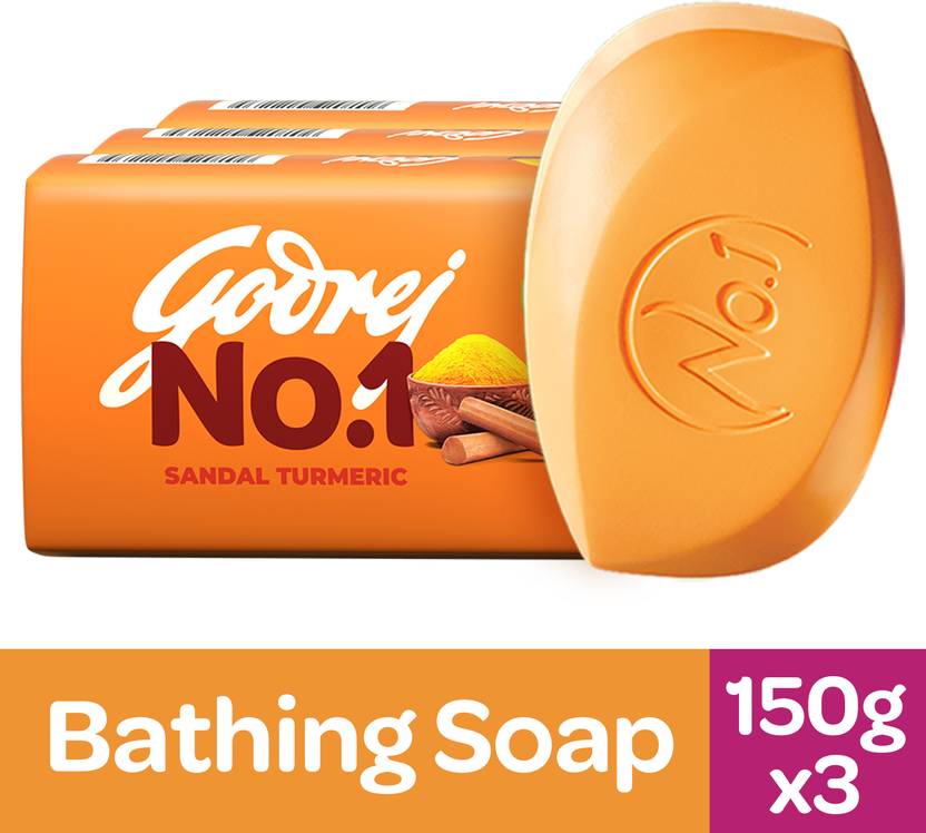 Godrej No.1 Sandal & Turmeric Bath Soap - Price in India, Buy Godrej No ...