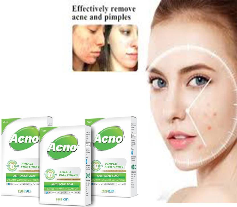 Acno Anti Acne & Pimple Fighting Soap for Normal to Oily Skin |Tea Tree ...