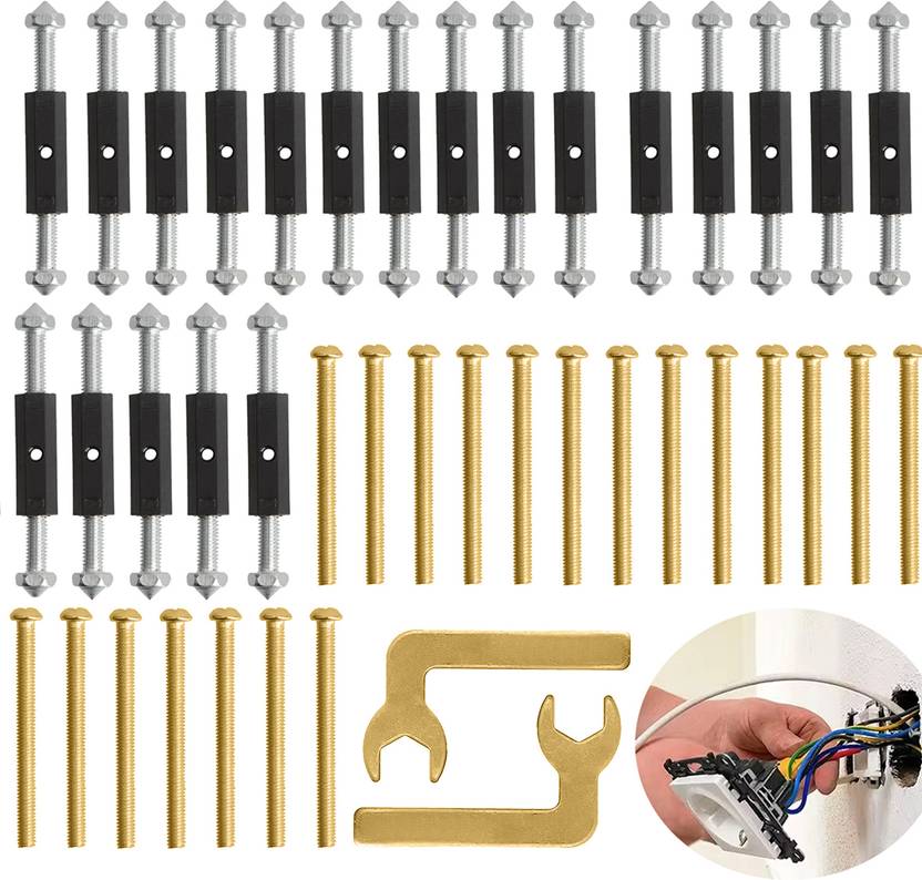 Verilux 20PCS Electric Wall Socket Repair Kit for 86mm Faceplates with ...