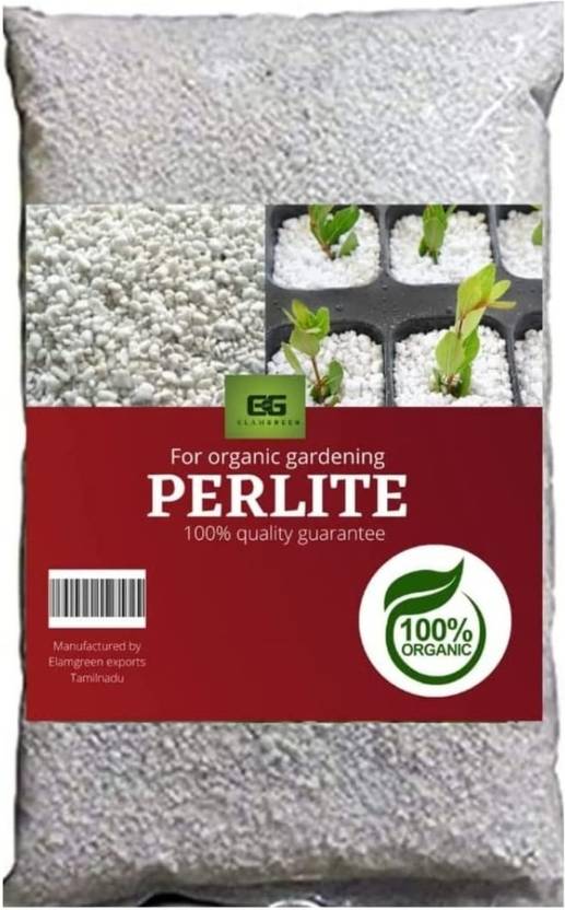 elamgreen perlite for plants with 100 gm coco peat potting soil mix ...
