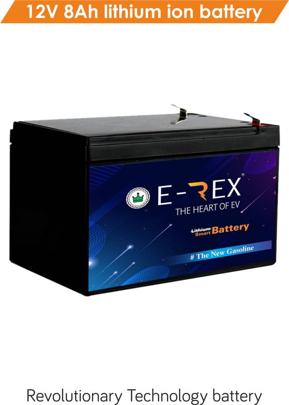 E-Rex 12V 8Ah Lithium ion battery for Ups , Lithium Solar Battery Price ...