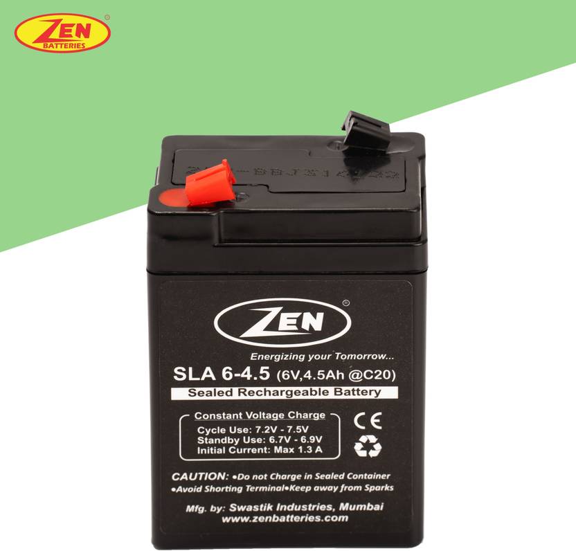 Zen (6V 4.5Ah) VRLA Battery AGM Solar Battery Price in India - Buy Zen ...