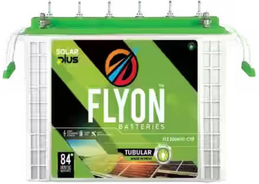 Flyon FLS/C10/200AH Flooded Solar Battery Price in India - Buy Flyon ...