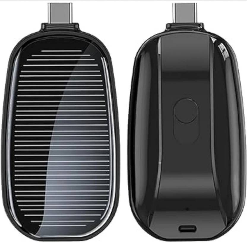 Harisha Ultra Compact 1500mAh Keychain Solar Power Bank Fast Charging ...