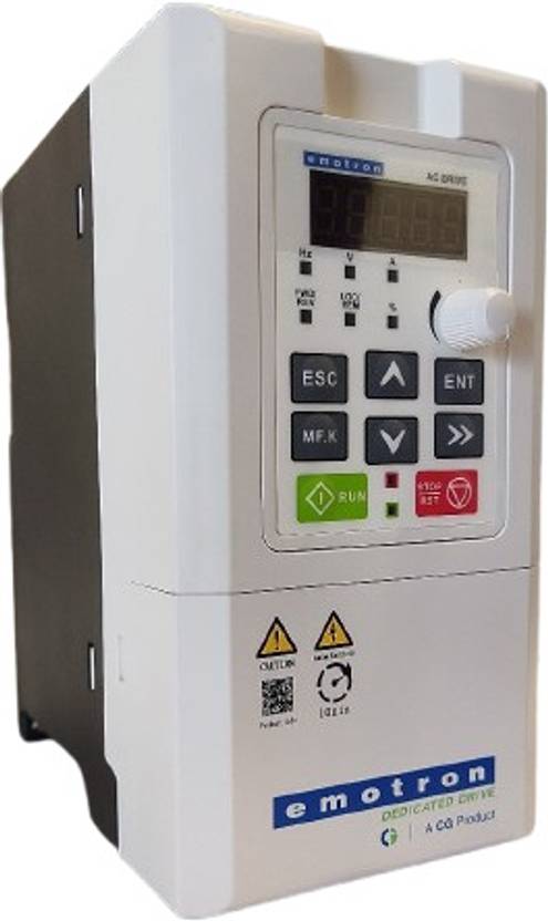 EMOTRON CG VSR48009 5Hp Dual Power AC/DC Solar VFD for 3Phs Motor and ...