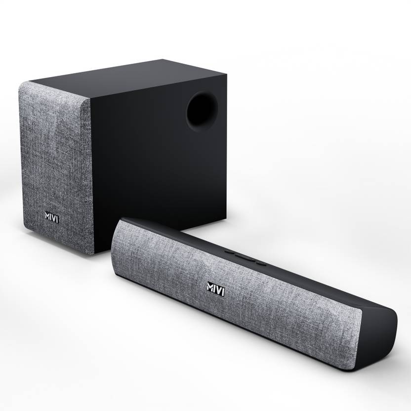 Buy Mivi Fort S38 2.1 with Subwoofer, Surround Sound, BT v5.3 38 W Bluetooth Soundbar Online ...