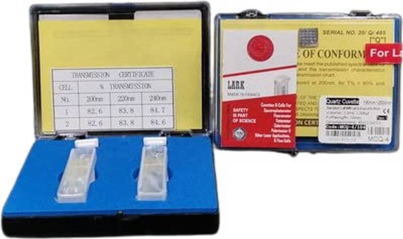 Apex Labs LARK - Quartz Cuvette 3.5 ML - standard Cell with lid & Round ...