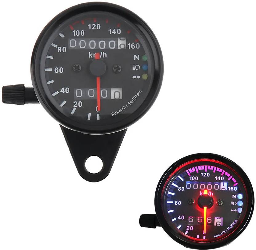 Otoroys DUAL ODOMETER SPEEDOMETER GAUGE LED BACKGROUND LIGHTS Digital ...