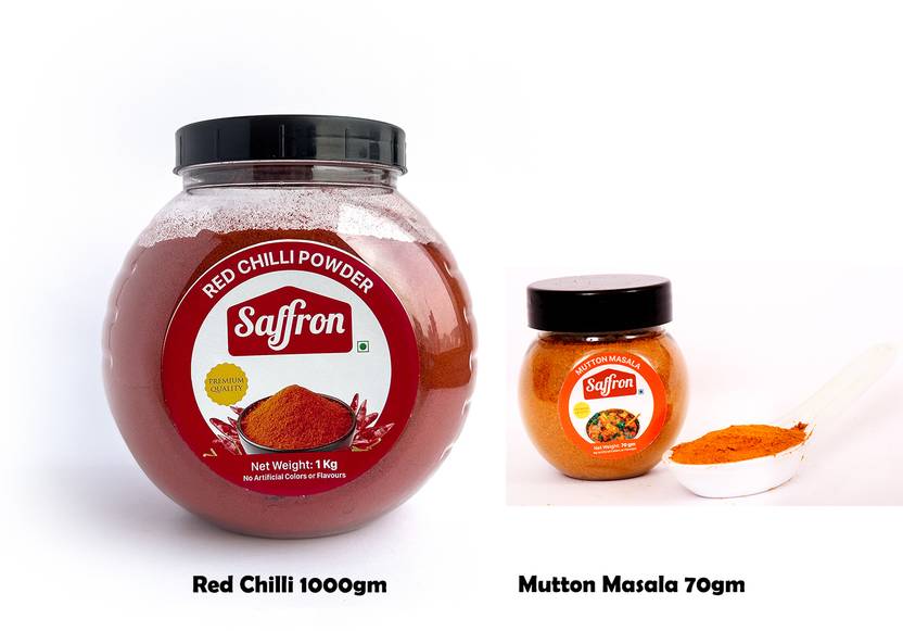 SAFFRON Mutton Masala 70gm With Red Chilli 1kg Price in India - Buy ...