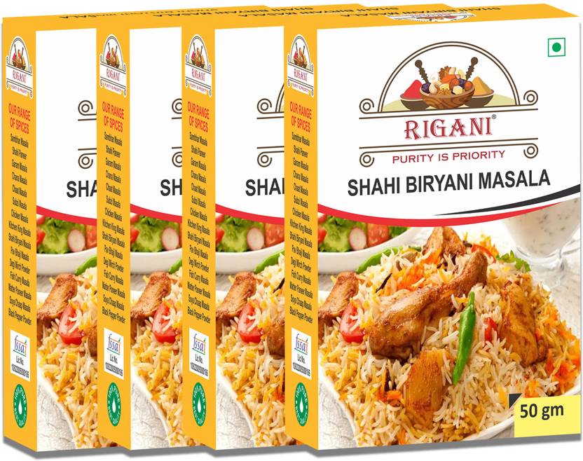 RIGANI Shahi Biryani Masala Pack of 4 Price in India - Buy RIGANI Shahi ...