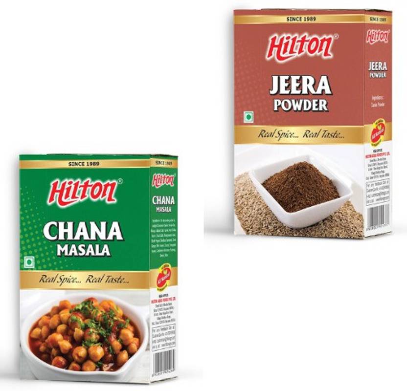 HILTON Jeera Powder 100gm+ Chana Masala 100gm Price in India - Buy ...