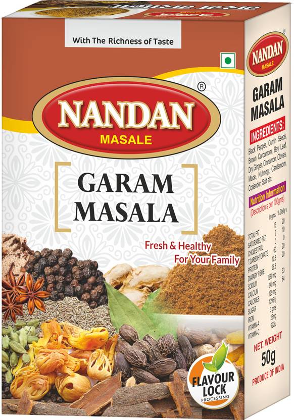 NANDAN GARAM MASALA Pack of 50gm Price in India - Buy NANDAN GARAM ...