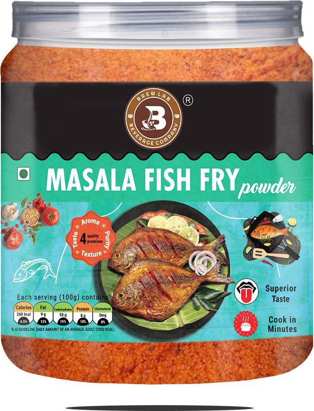 Brew Lab Spicy Masala Fish Fry Powder | Delicious Spice Blend Price in ...