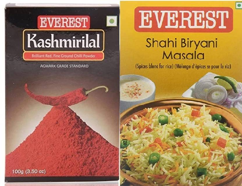 EVEREST Red Chilli Powder,+ shahi biryani masala Price in India - Buy ...