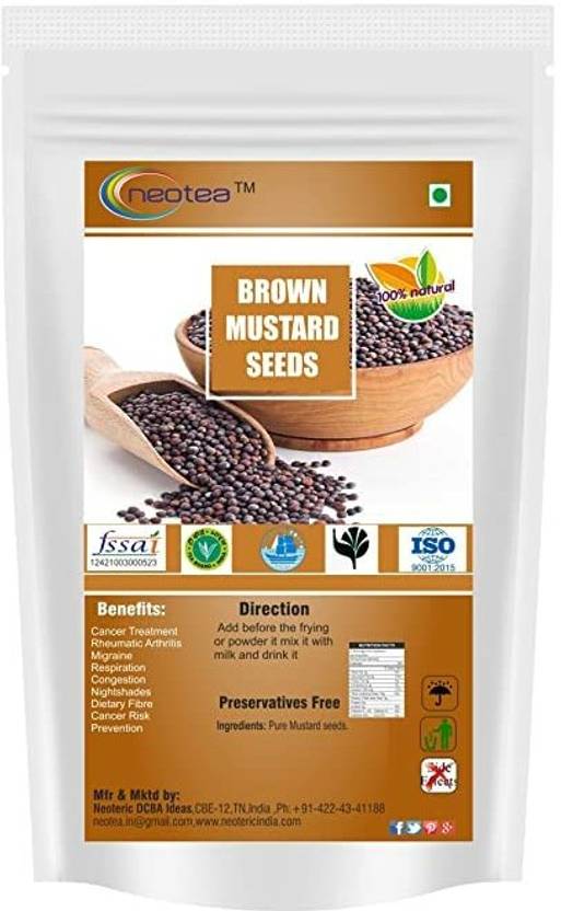 neotea Brown Mustard Sarson Kadugu Seeds Price in India - Buy neotea ...