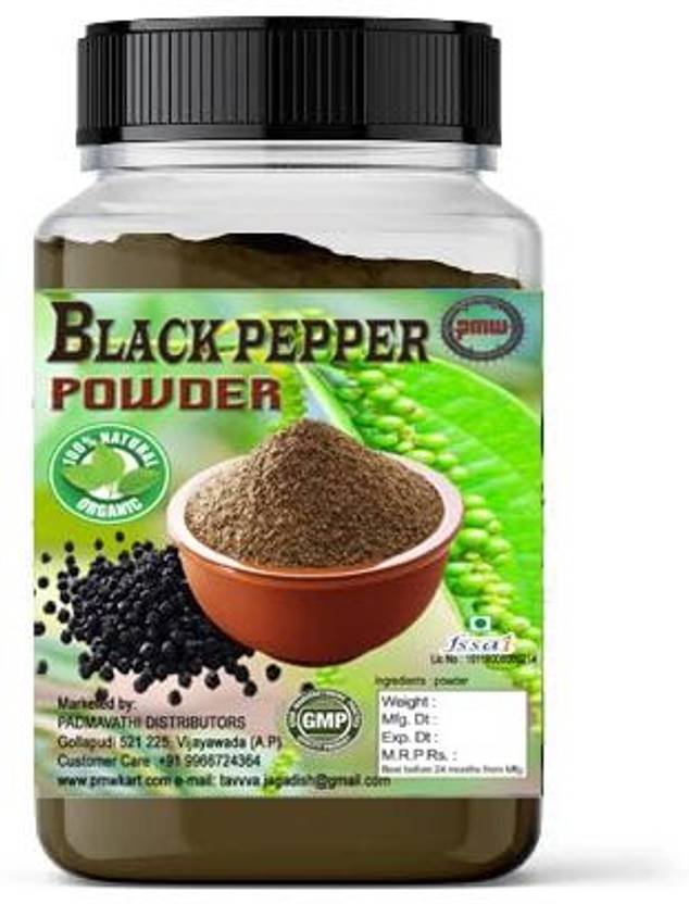 PMW Grade A Quality - Black Pepper Powder - Miryala Podi - Kali Mirch ...