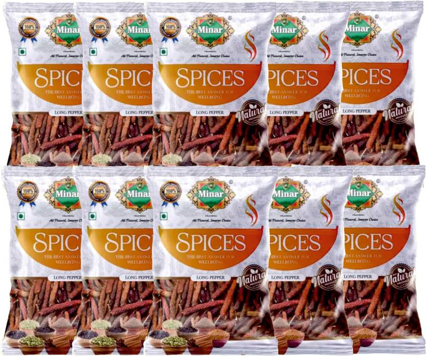 Minar Organic Whole Long Pepper Pipal Badi Pippali Sabut Peepli Pippali ...