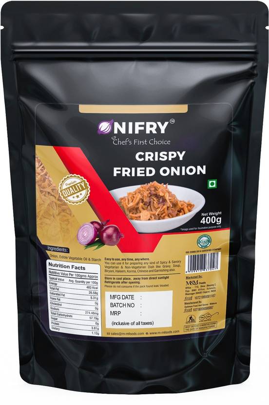 onifry Crispy Fried Onion Used for Biryani, Gravies & Curries Onion ...