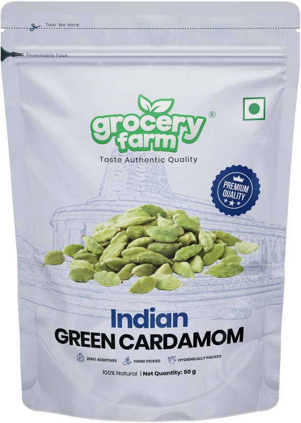 Grocery Farm Indian Green Cardamom | 100% Natural Elaichi| Rich ...
