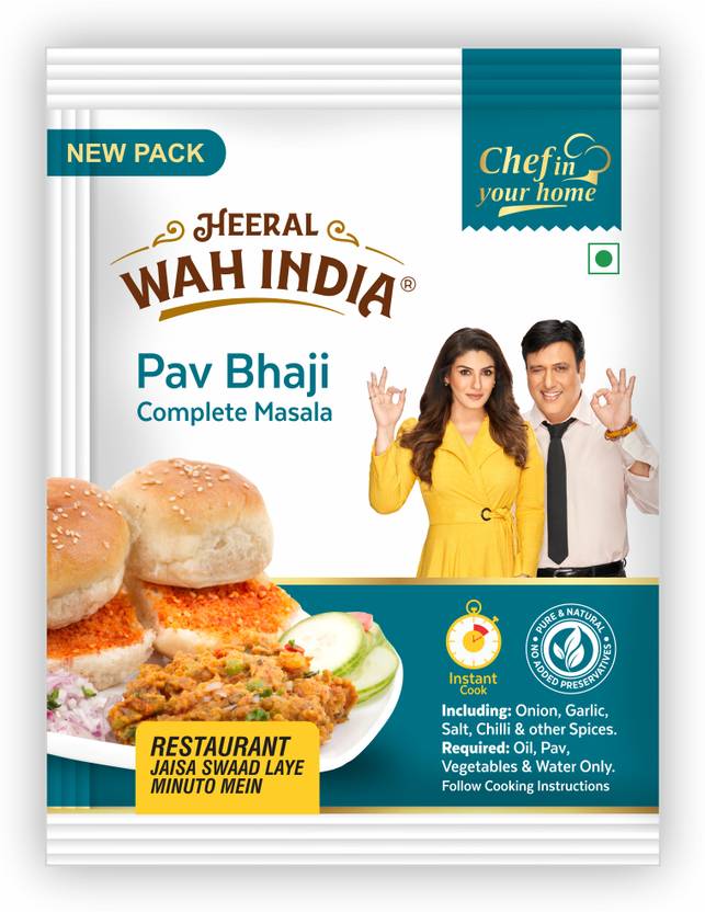Heeral Wah India Complete Masale Traditonal Authentic Spicy Pav Bhaji ...