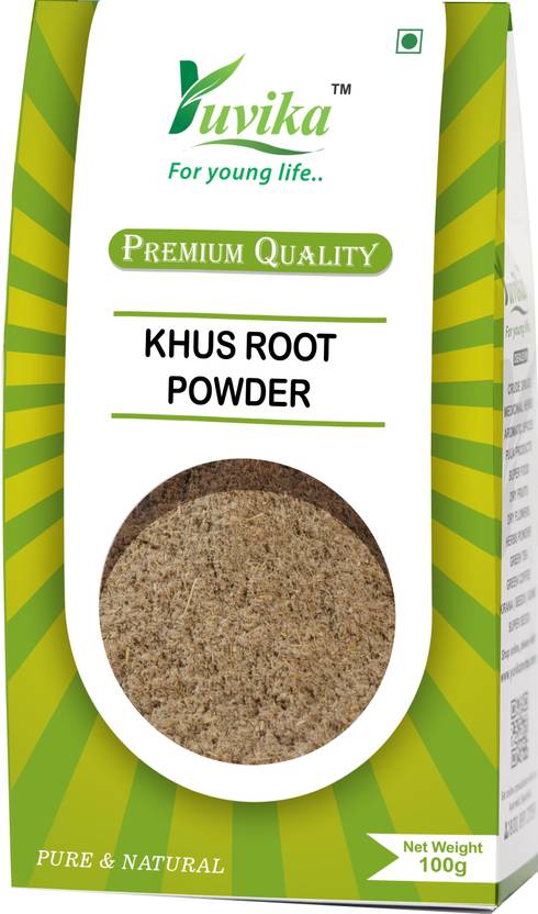 yuvika Khus Root Powder -Khas - Vetiveria Zizanioides - Vetiver Root ...