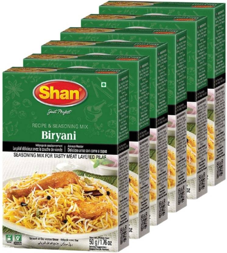 SHAN Biryani Masala (Pack of 6 Pcs) Price in India - Buy SHAN Biryani ...