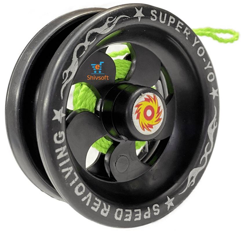 Shivsoft Plastic Figid High Speed Yoyo with Bearing (Black) - Plastic ...