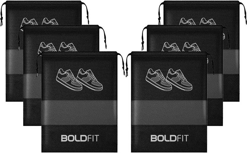 BOLDFIT Shoe Bag Shoe Pouch Shoe Organizer Set Men Women Travel Shoe ...