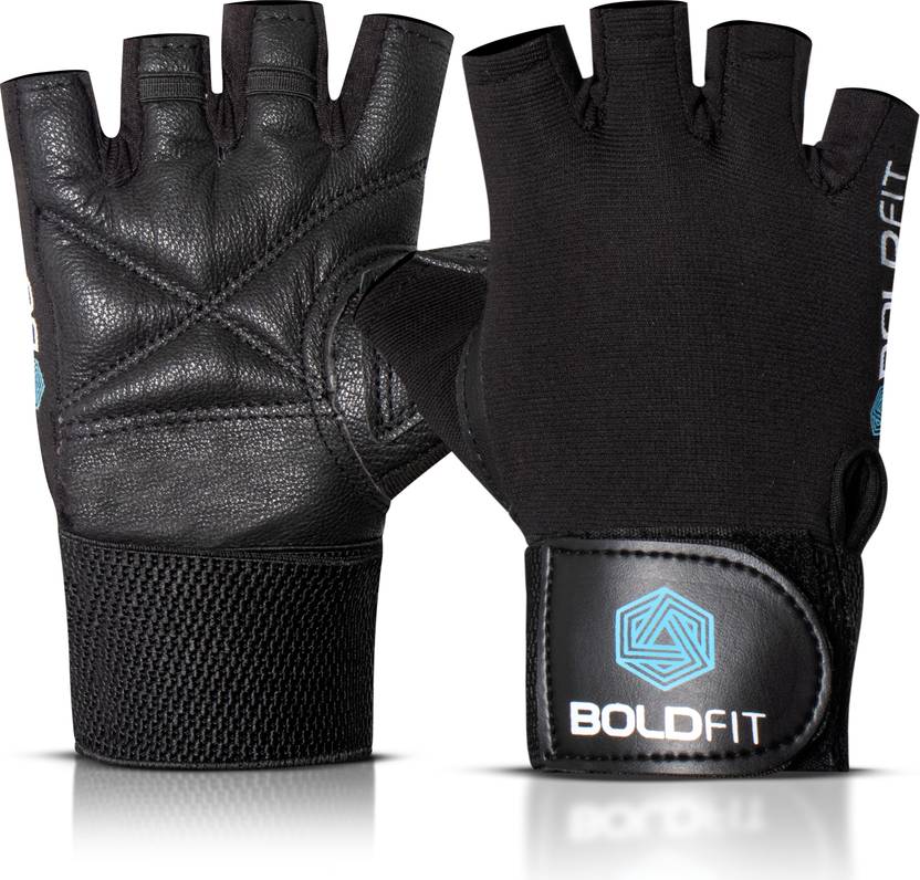 BOLDFIT Gym Gloves for Men Gym Gloves with Wrist Support Hand Glove Gym ...