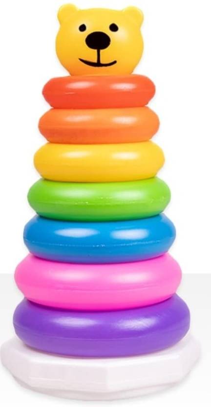 Mira Farmcraft Stacking tower Colourful Teddy Rings for Growing Babies ...