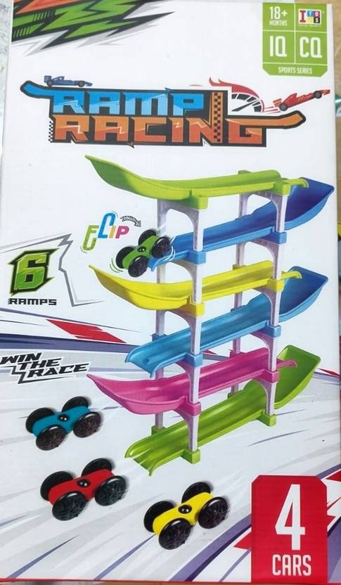 TTC Ramp Racer Toy for Kids with 4 Racing Cars & 6 Level Ramps - Ramp ...