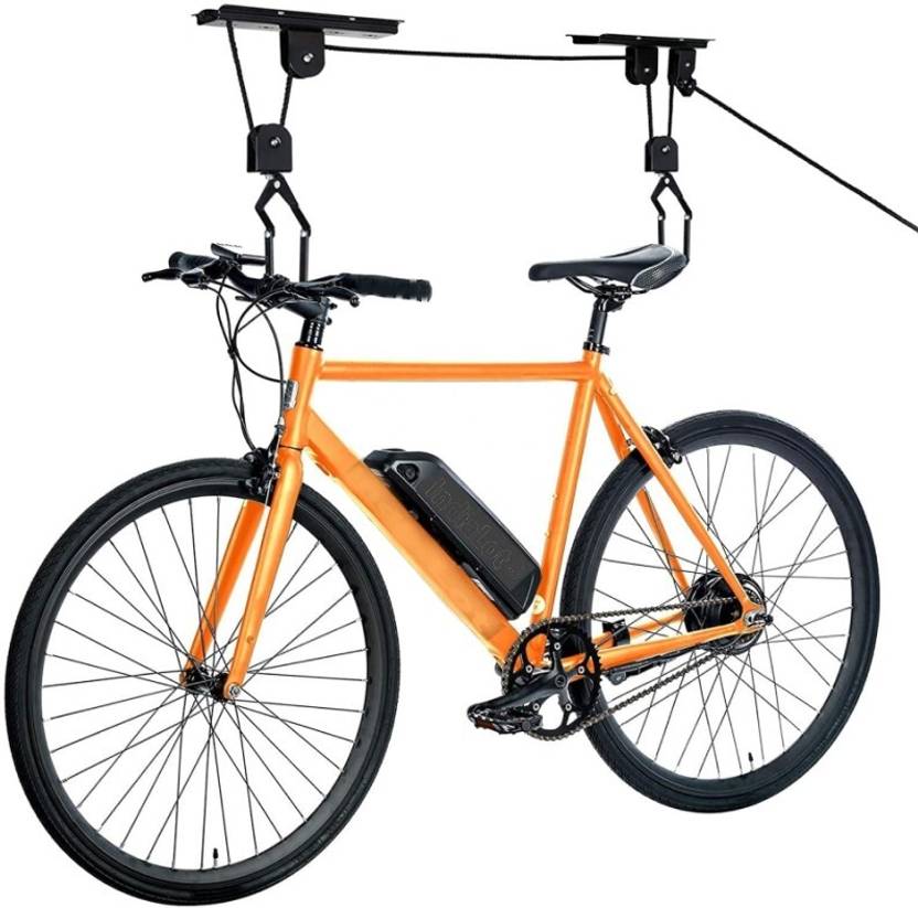 IndiaLot Bicycle Ceiling Mount Lift Hoist Hanger Storage Rack Garage ...