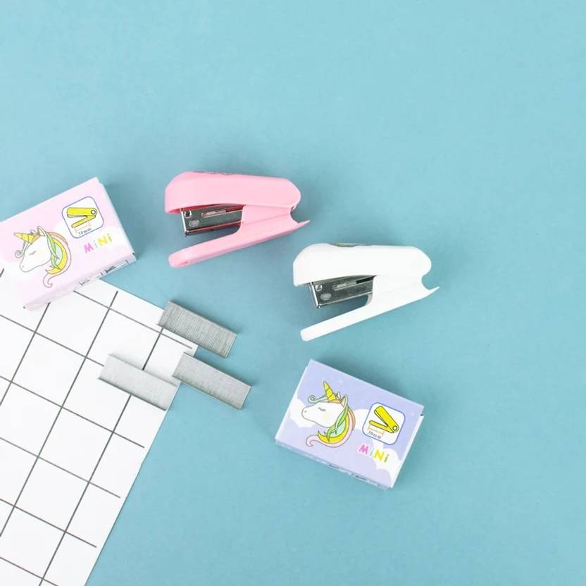dishvy Unicorn stapler with 500 Pins | Mini Stapler for Kids art and ...