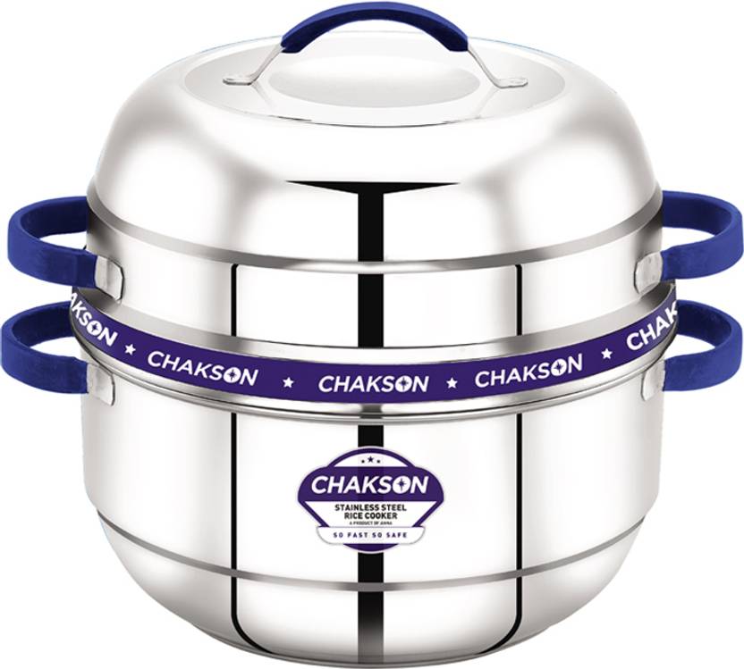 ANNA ALUMINIUM Stainless Steel Thermal Rice Cooker 1 kg, 4 Ltr Steel ...