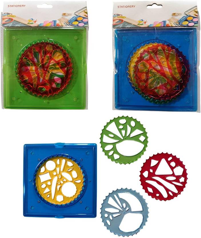 Birthday Popper Spiral Geometric Ruler Classic Art Tool Template for ...