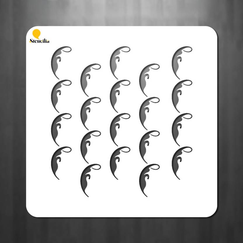 Stencilia Simple design stencil Simple design stencil for Art and Craft ...