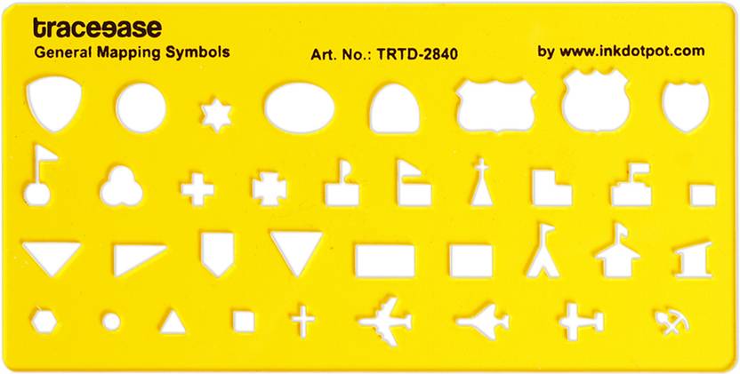 Flipkart.com | Traceease General Mapping Symbols Drawing Shapes ...