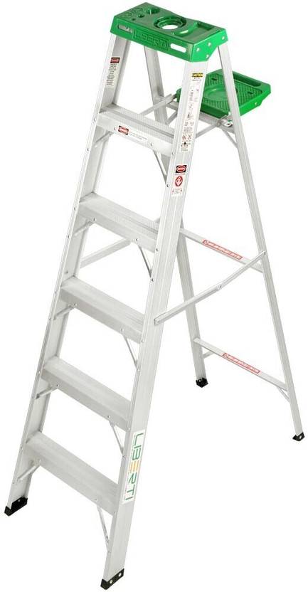 Liberti Ladders 6 Feet Liberti Aluminium Step Ladder With Utility Tray ...