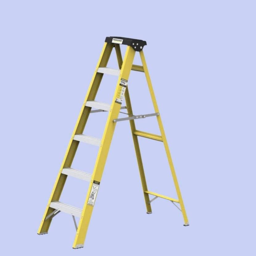 YOUNGMAN Aluminium Ladder 5 Step For Home FRP Ladder Price in India ...
