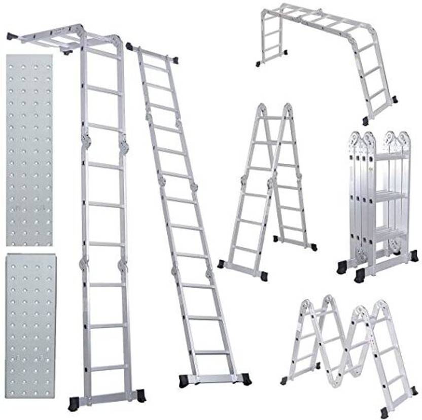 Equal 12 FT. Foldable Multipurpose /Super Ladder with Scaffolding ...
