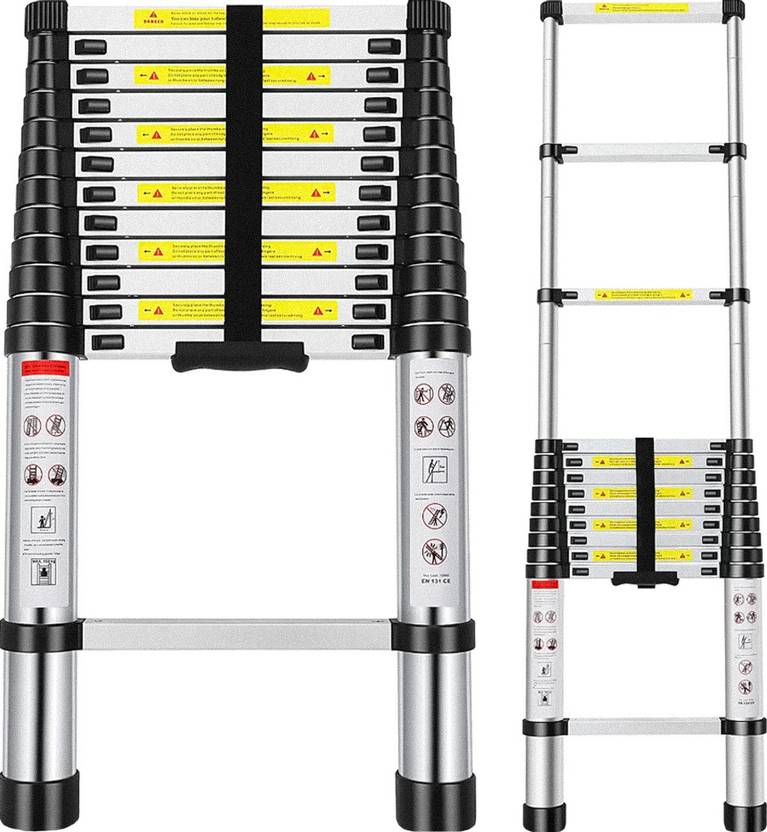 SUPRHOME Telescopic Ladder Portable 12.5ft Ladderfor Home Purpose ...