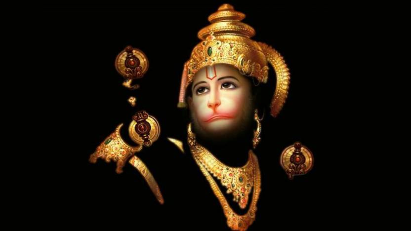 Online Collections 30.48 cm hanuman ji Sticker , god hanuman Poster ...