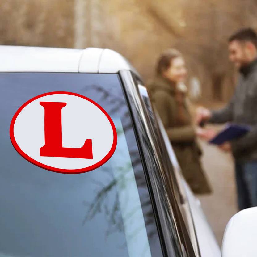 ZYOZI 8 inch L Symbol Learning License, L Sticker for Car, L Learning ...