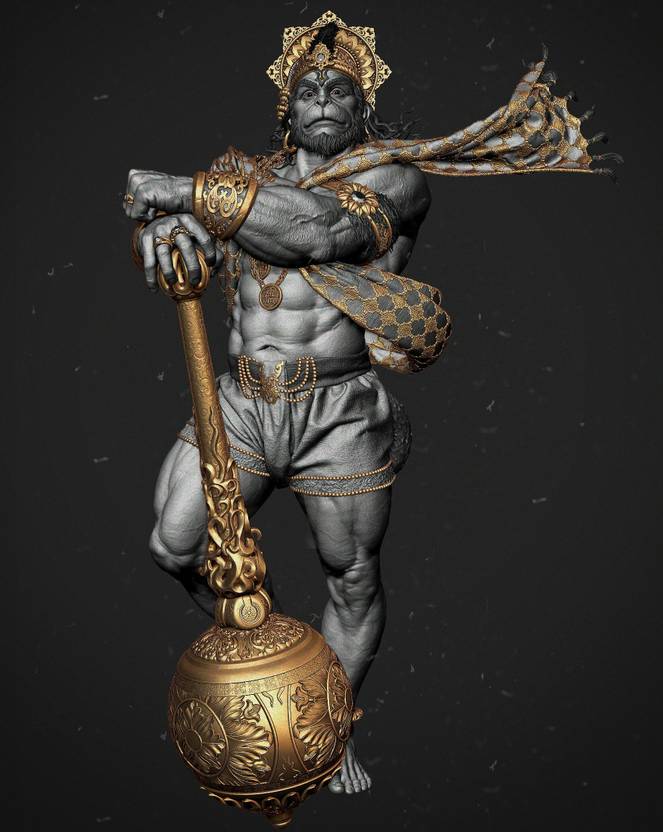 Lord Hanuman Ji Poster, bal hanuman ji POSTER, God Poster for Wall | A3 ...